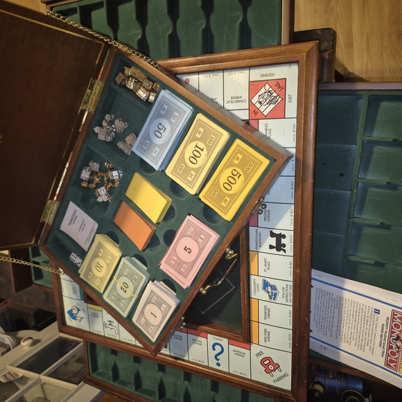 Games | Classic Monopoly Board Game With Wooden Case | Poshmark
